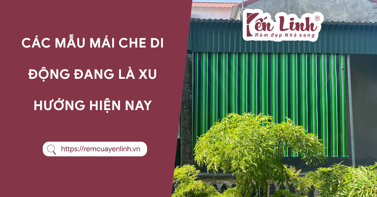 Các mẫu mái che di động đang là xu hướng hiện nay